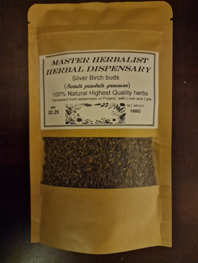 Birch buds tea (Betula pendula gemmae Roth.) 10g-250g – Botanical ...